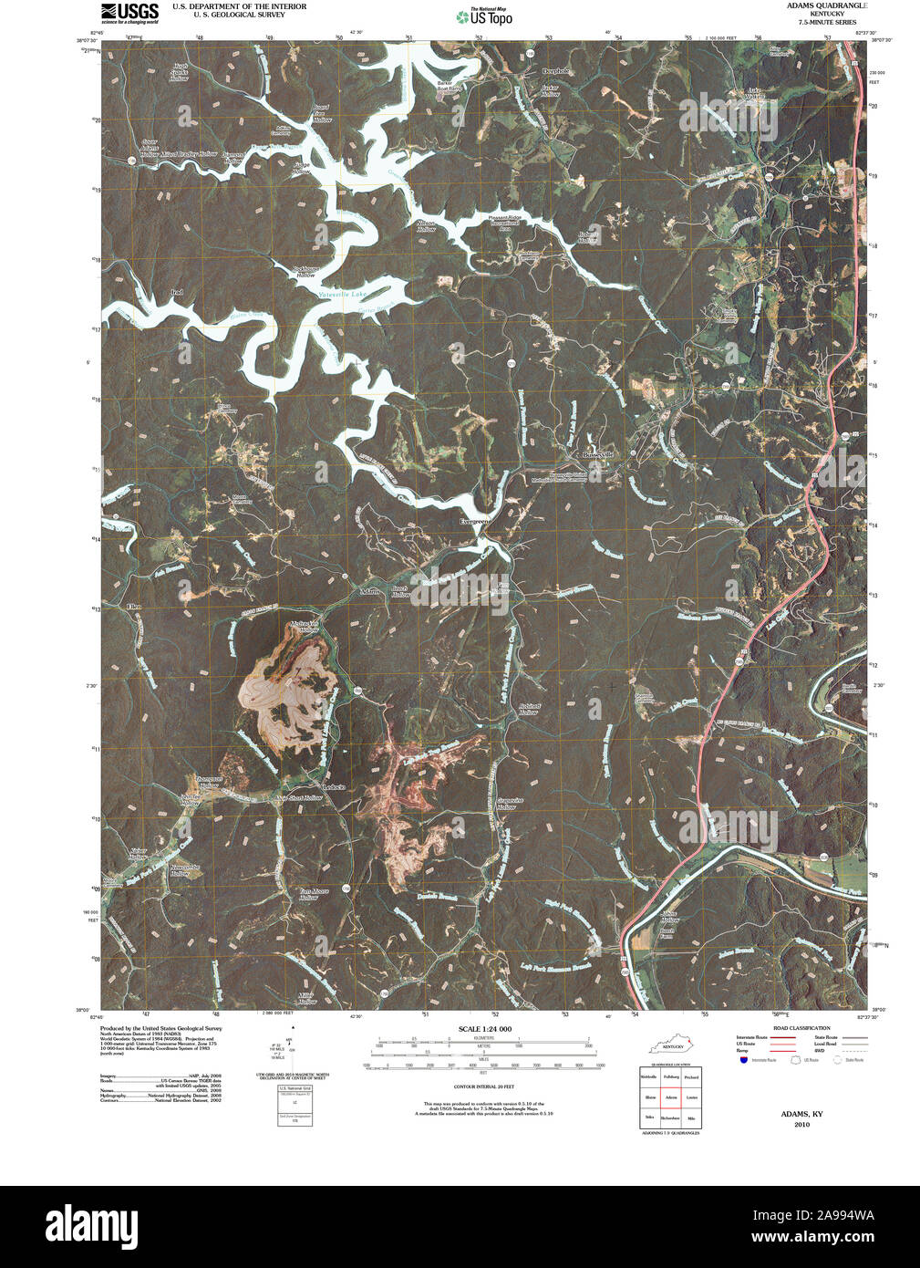 Adams map Cut Out Stock Images & Pictures - Alamy