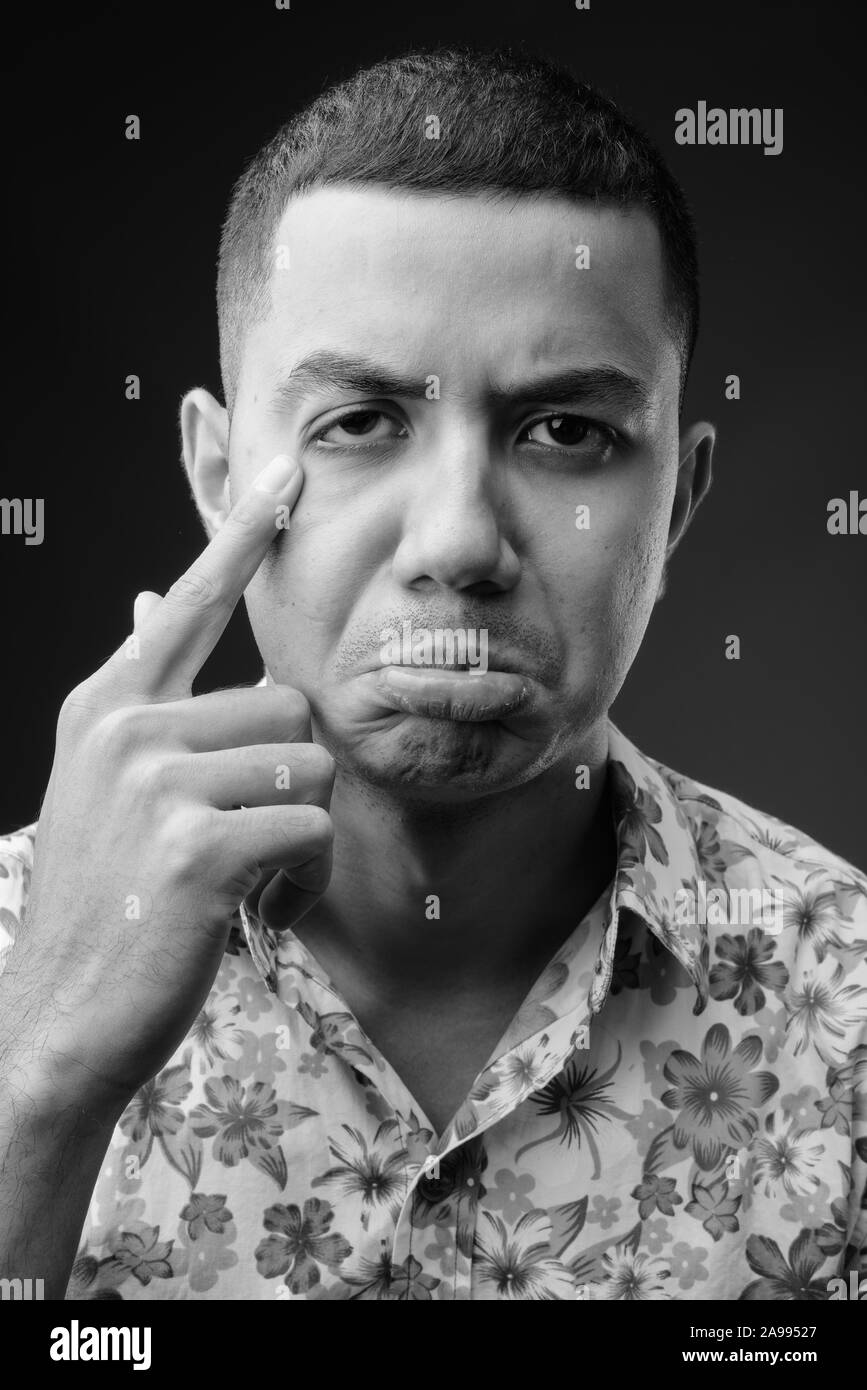 Male face crying hi-res stock photography and images - Alamy