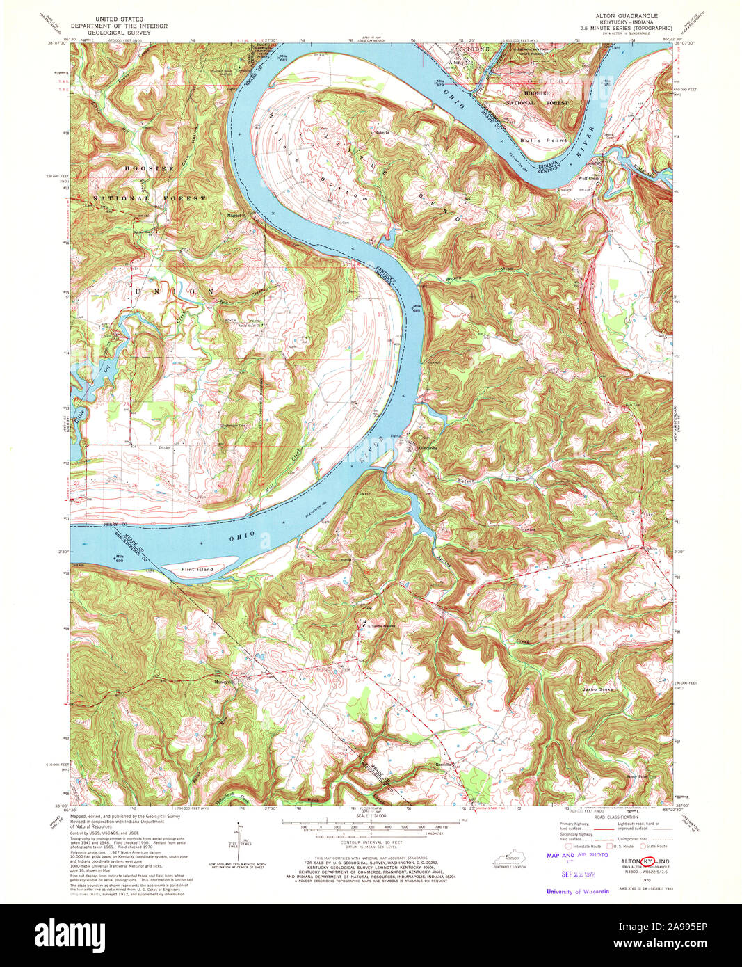 Alton map hi-res stock photography and images - Alamy