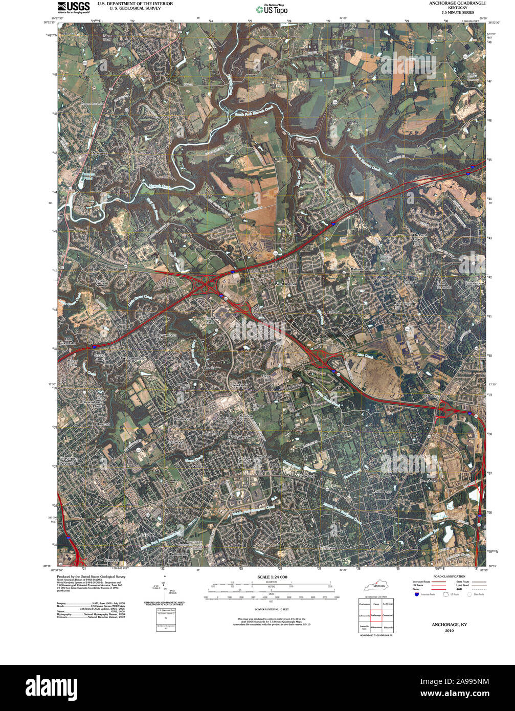 Anchorage map Cut Out Stock Images & Pictures - Alamy