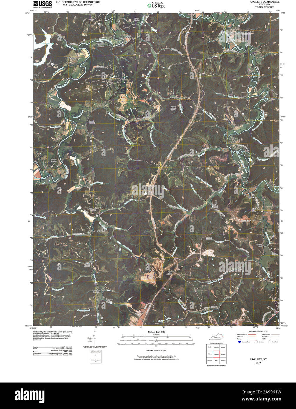 Ky Map Cut Out Stock Images & Pictures - Alamy