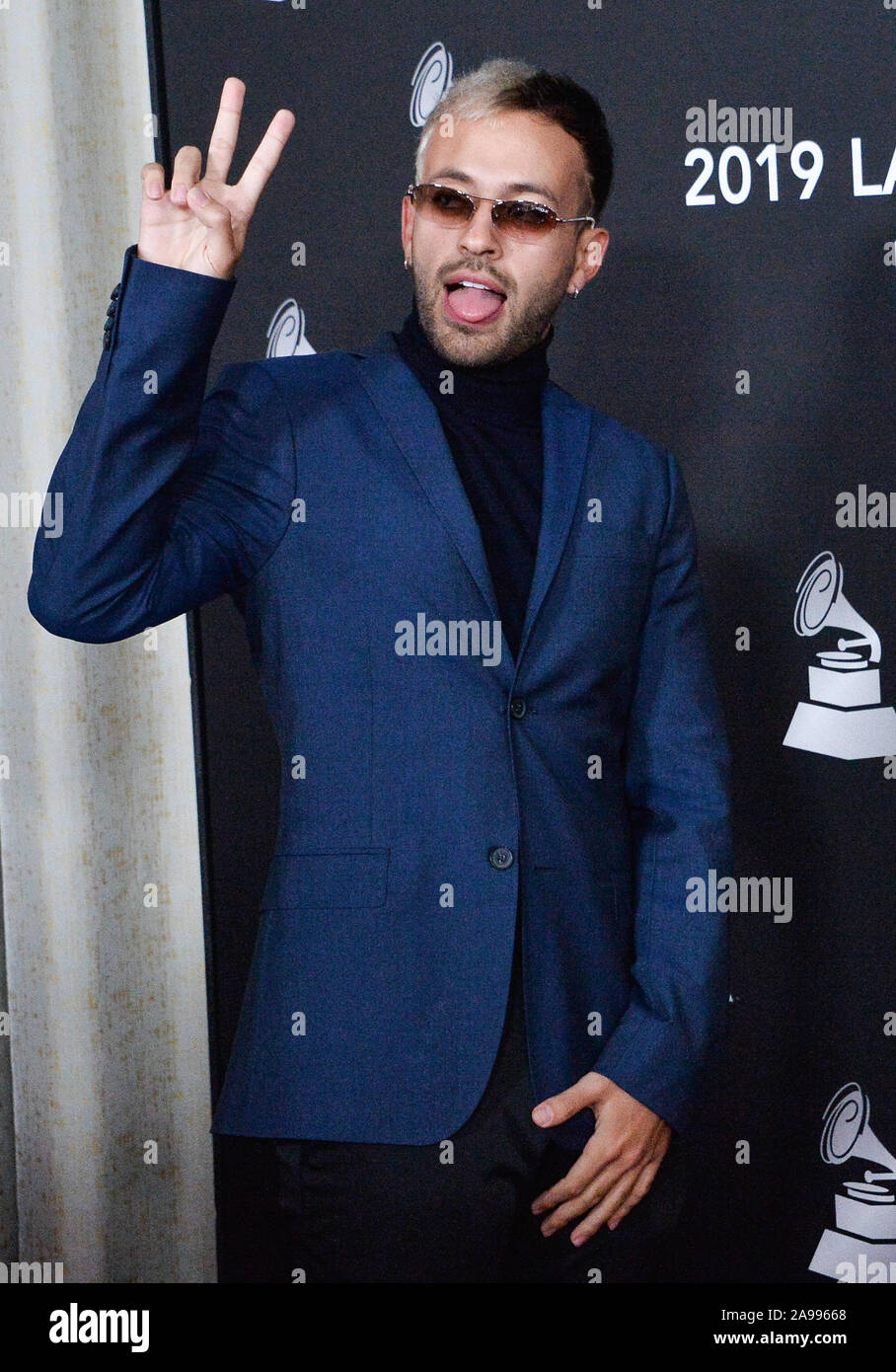Las Vegas, United States. 13th Nov, 2019. Singer Feid arrives for the ...