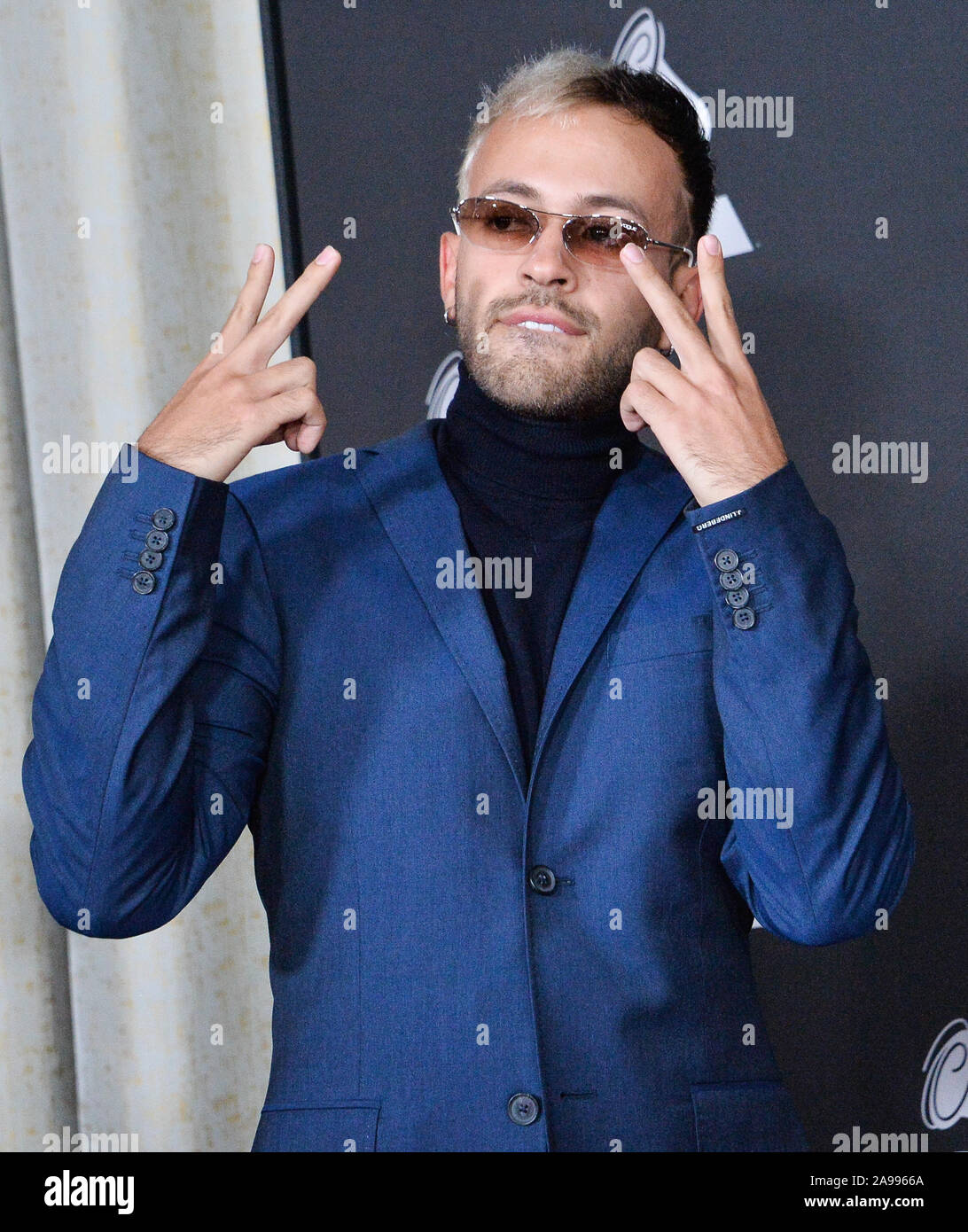 Las Vegas, United States. 13th Nov, 2019. Singer Feid arrives for the ...