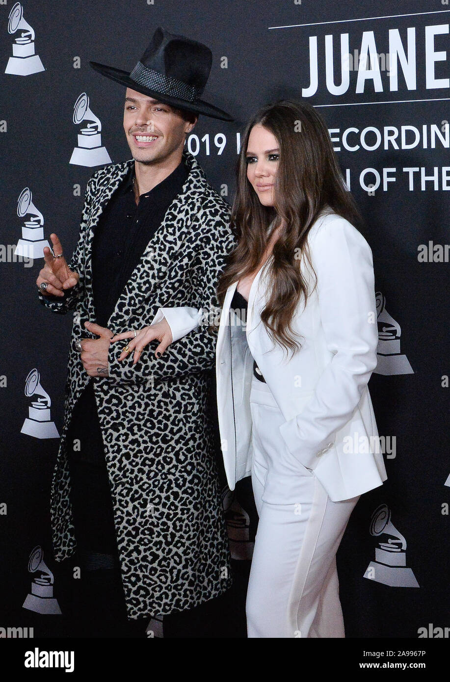 Las Vegas, United States. 13th Nov, 2019. Pop duo Jesse & Joy arrive ...