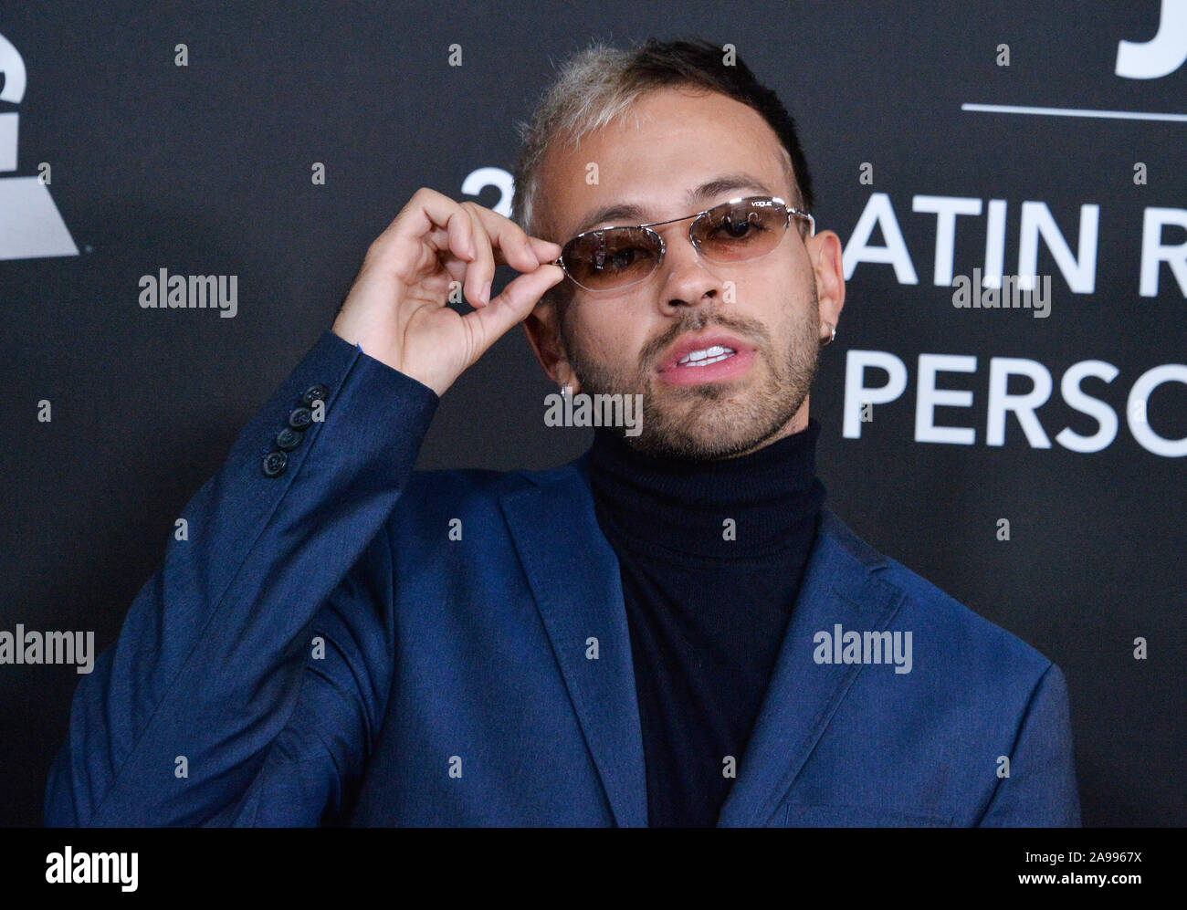 Las Vegas, United States. 13th Nov, 2019. Singer Feid arrives for the ...