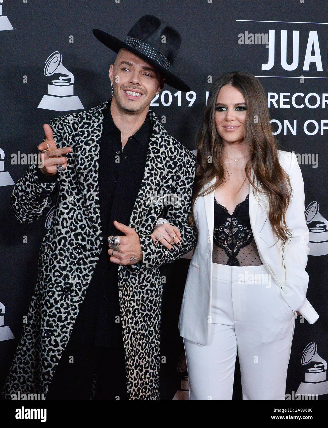 Las Vegas, United States. 13th Nov, 2019. Pop duo Jesse & Joy arrive ...