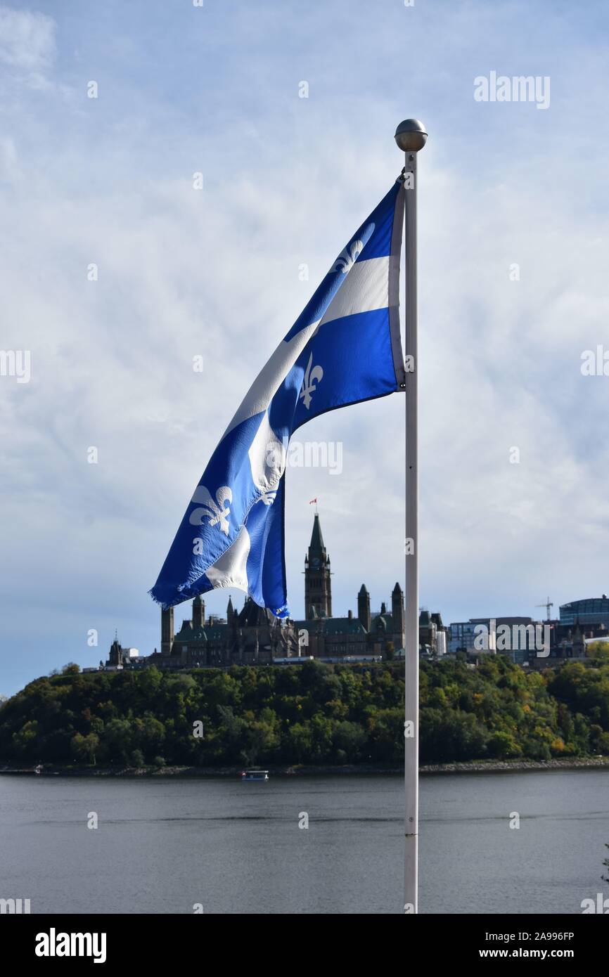 View of the Ottawa Skyline as seen from Gatineau, Quebec Stock Photo ...