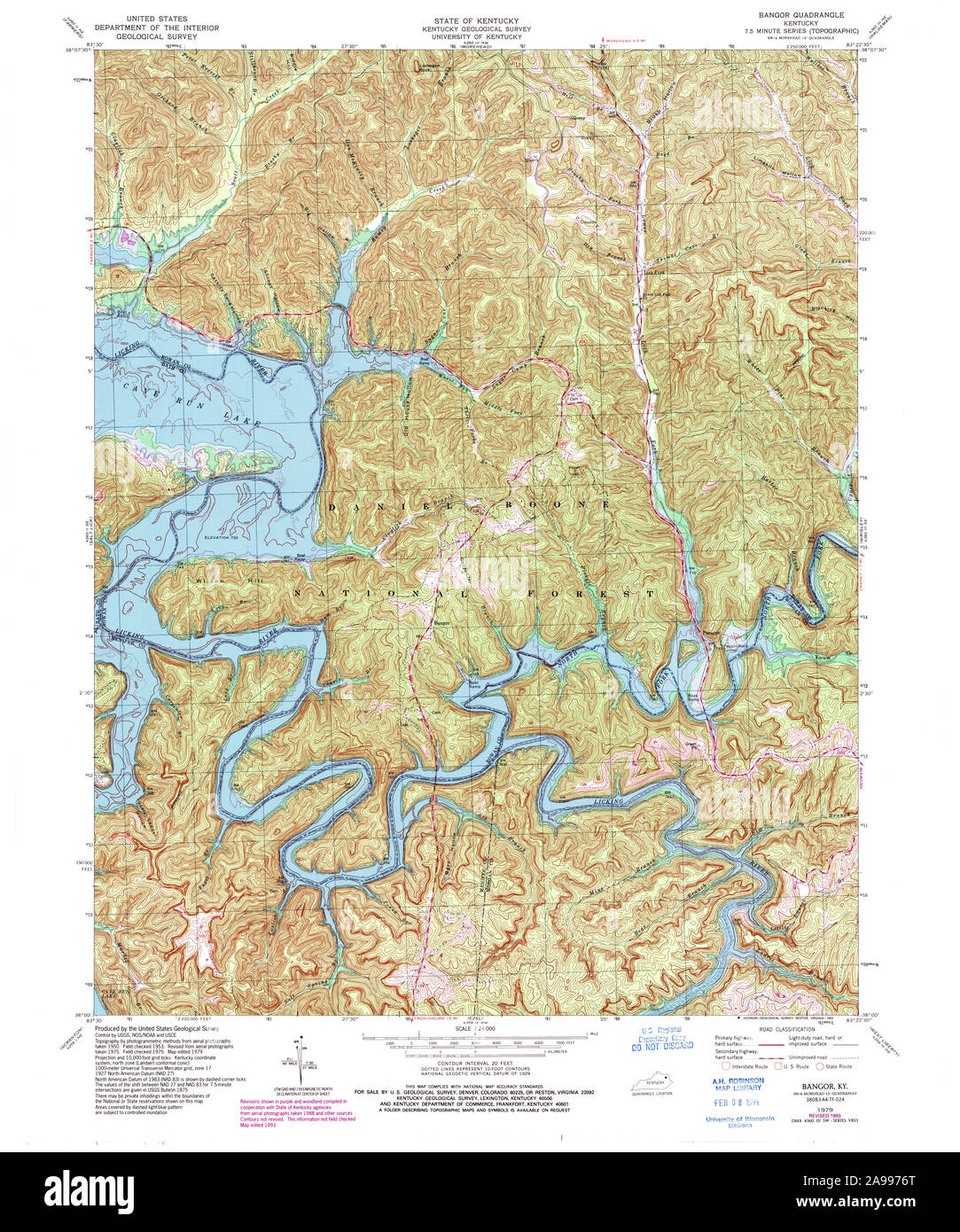 Bangor map Cut Out Stock Images & Pictures - Alamy