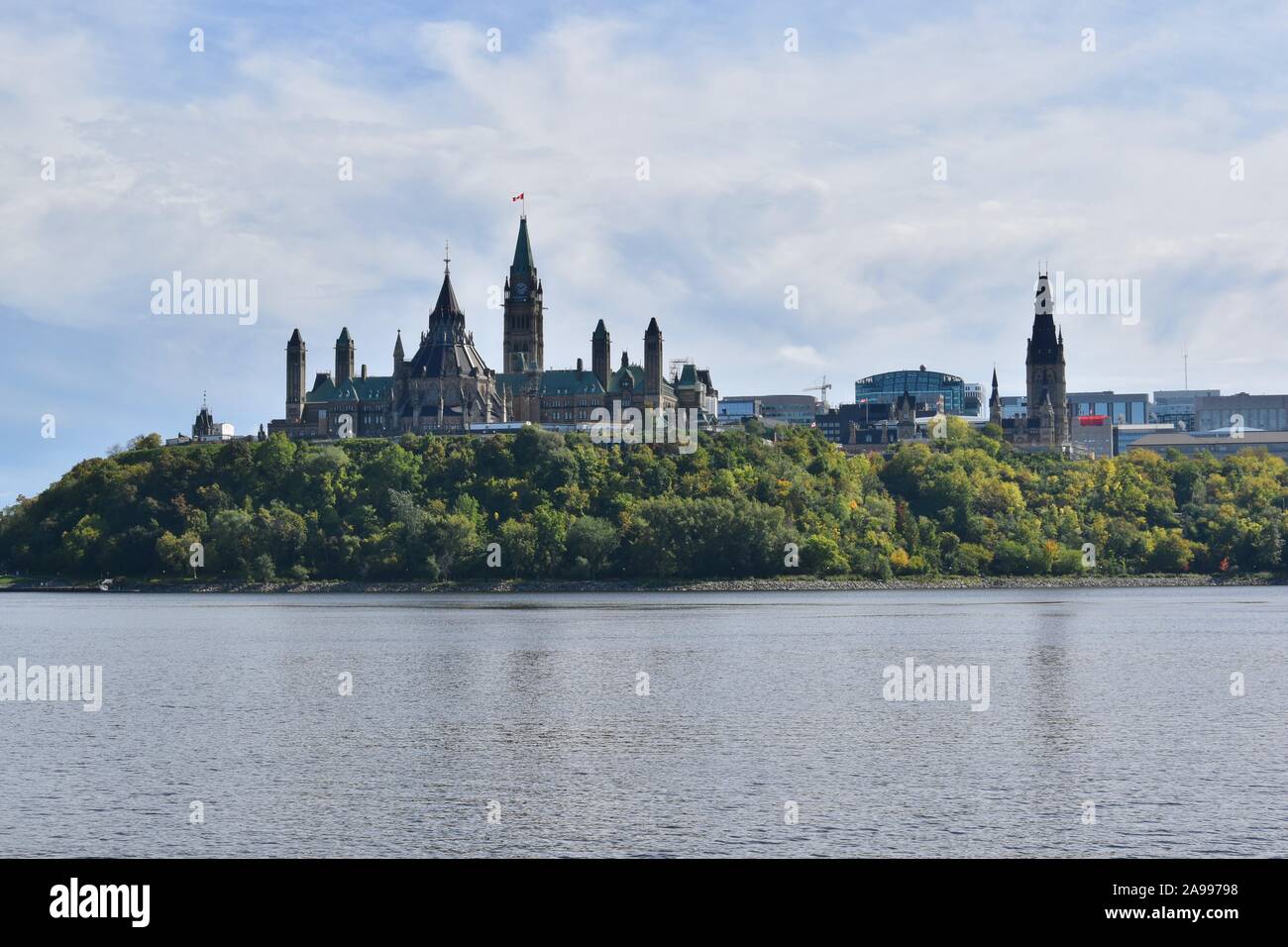 The Canadian Parliament Centre Block and the iconic Peace Tower atop ...