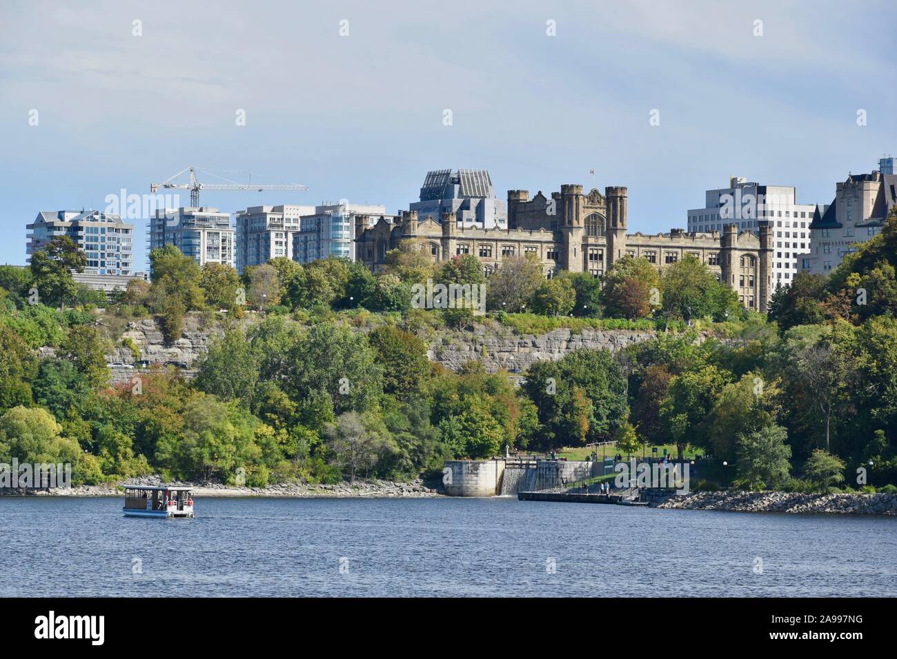 View of the Ottawa Skyline as seen from Gatineau, Quebec Stock Photo ...