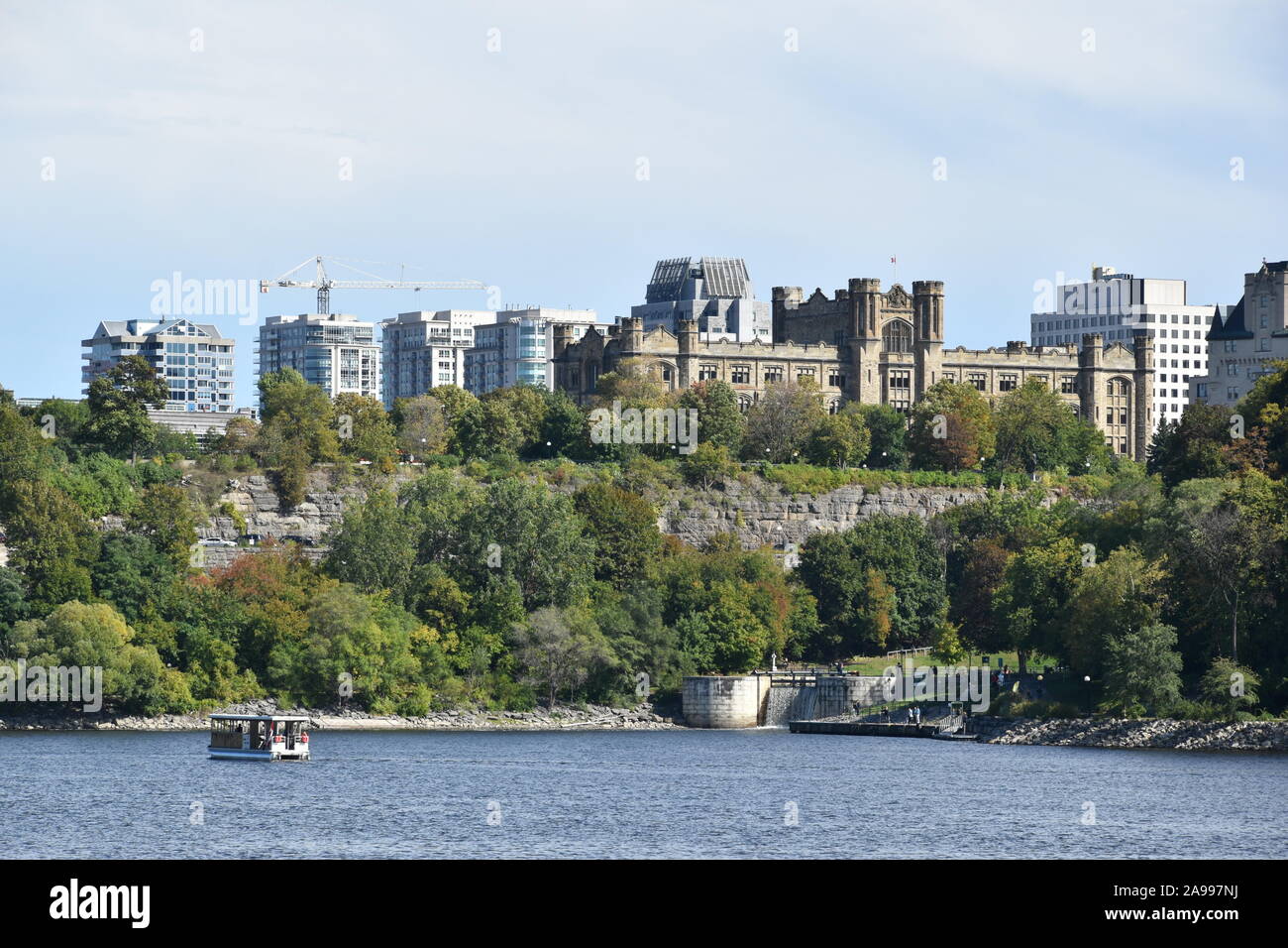 View of the Ottawa Skyline as seen from Gatineau, Quebec Stock Photo ...