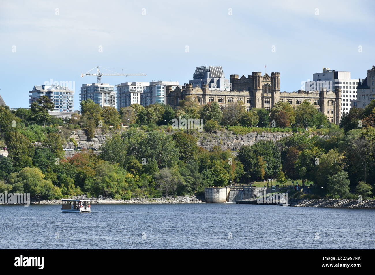 View of the Ottawa Skyline as seen from Gatineau, Quebec Stock Photo ...