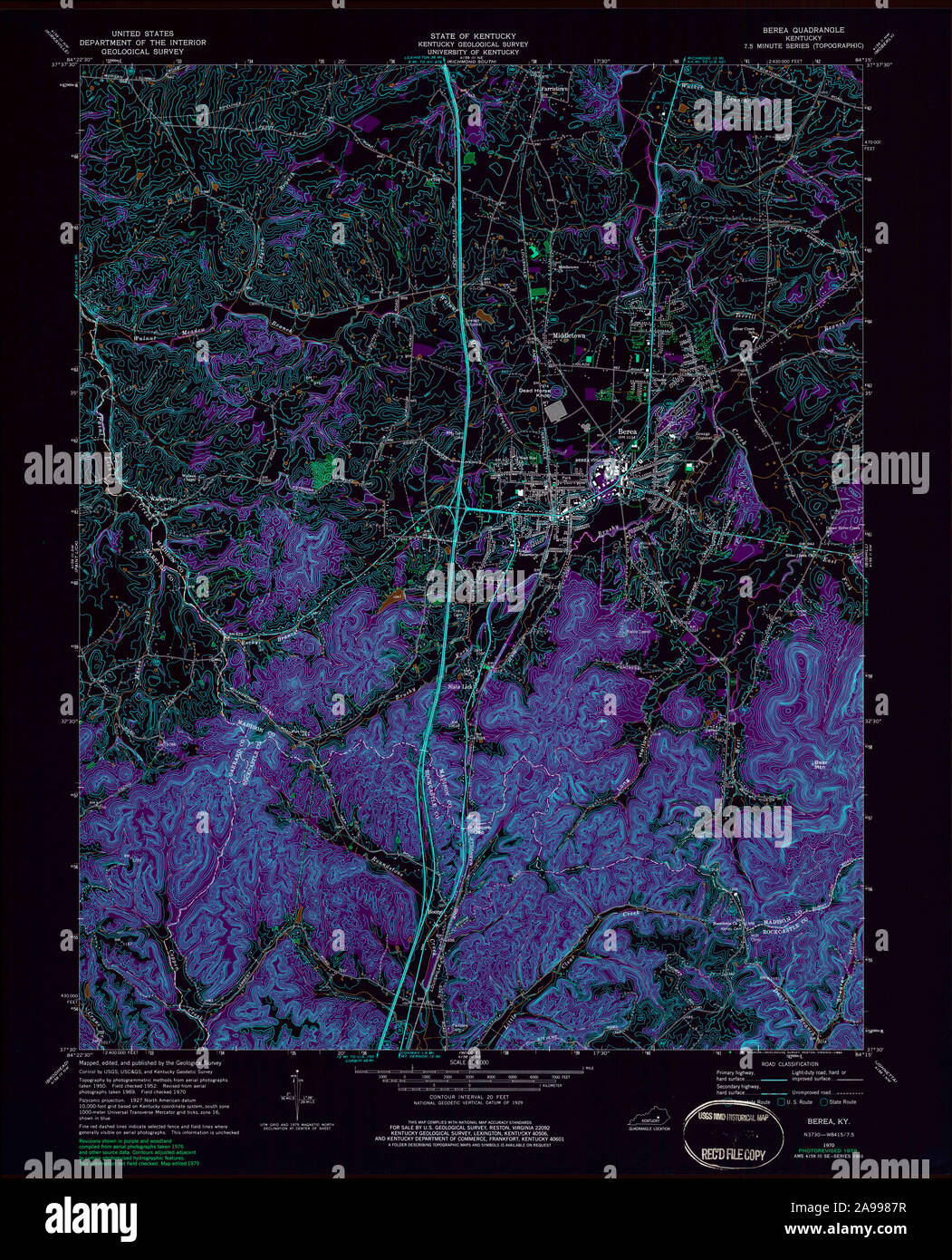 Berea map hi-res stock photography and images - Alamy