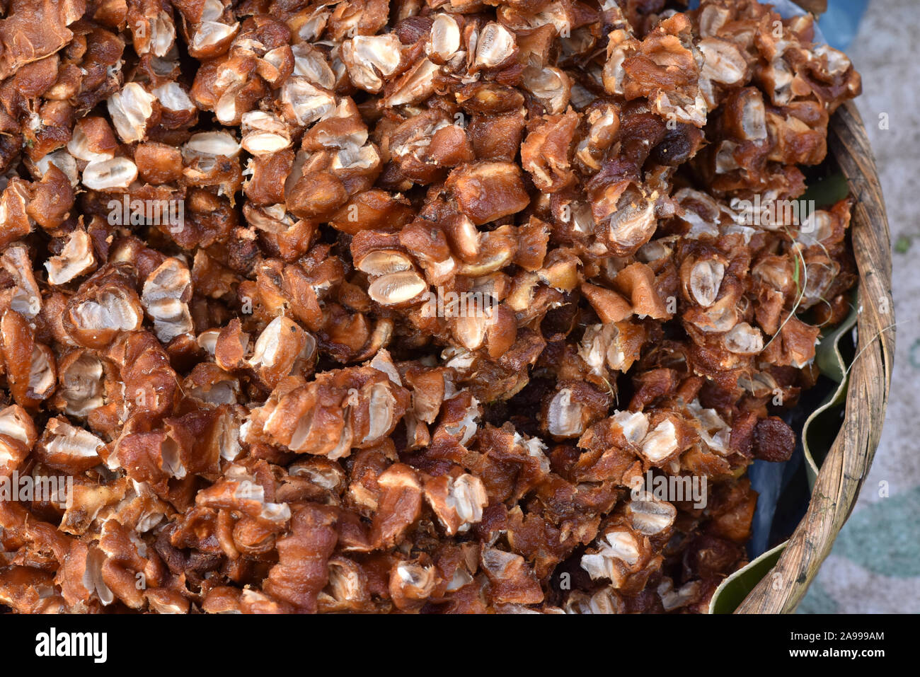 Open Tamarind fruits, Laos Stock Photo - Alamy