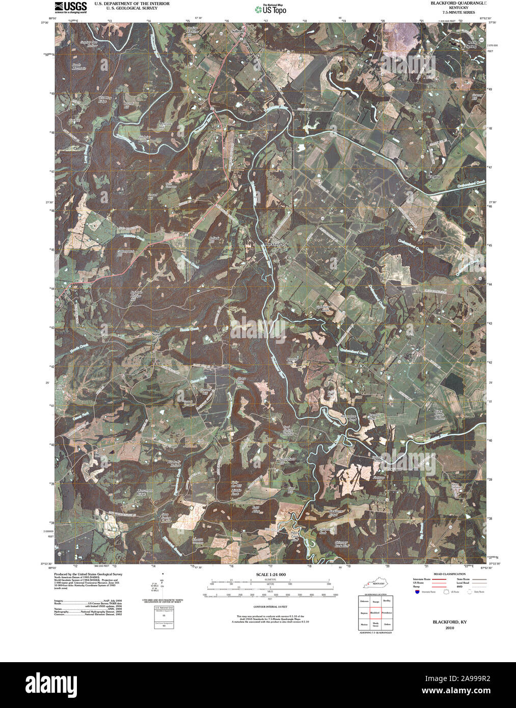 Map of blackford hi-res stock photography and images - Alamy