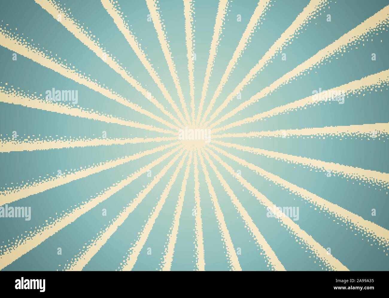 Dotwork sun rays card with stippled dots in vintage or grungy tattoo ...