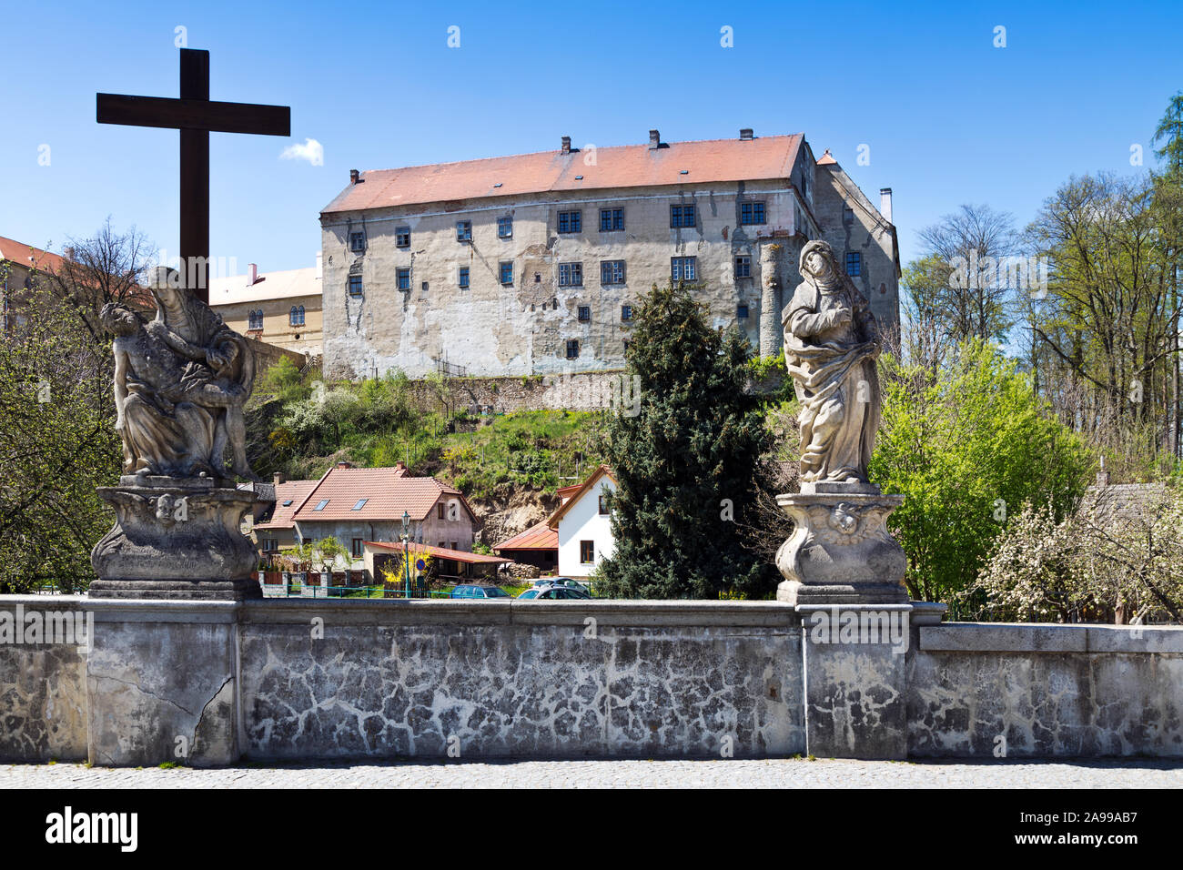 zámek, Židovský most, Brtnice, Vysočina, Česká republika / castle ...