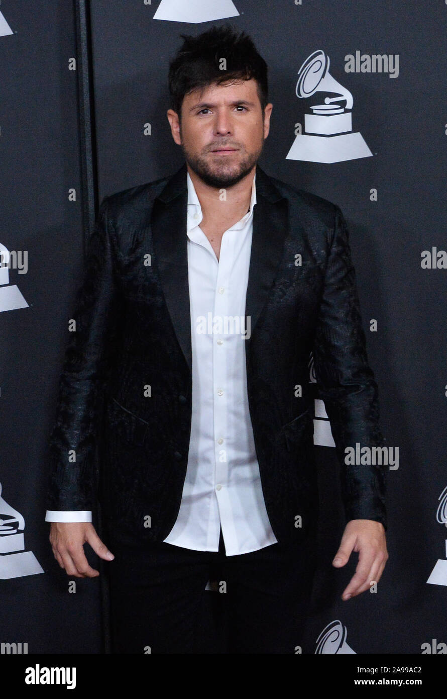 Las Vegas, United States. 13th Nov, 2019. Singer Pablo López arrives ...