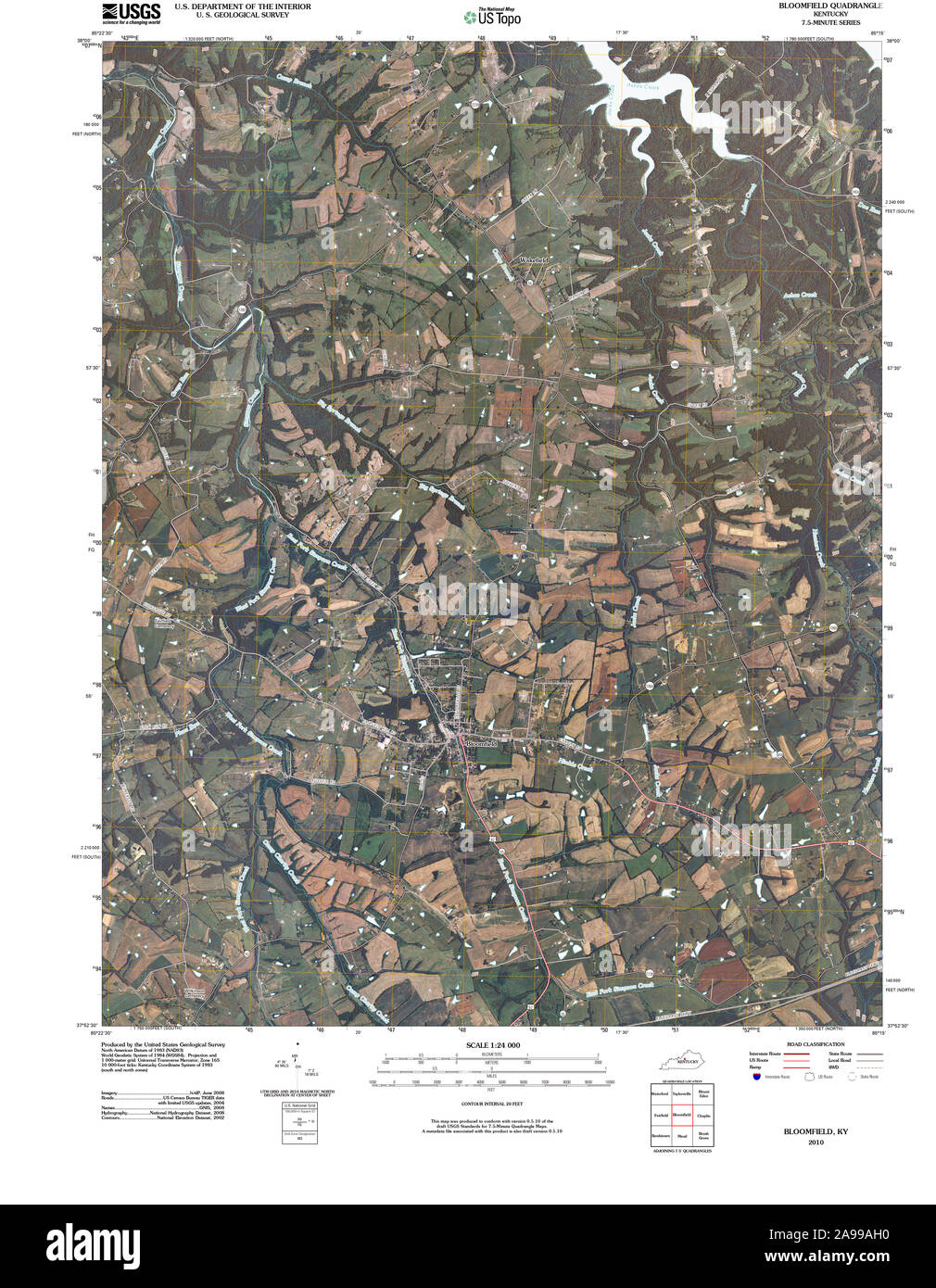 Map of bloomfield hi-res stock photography and images - Alamy