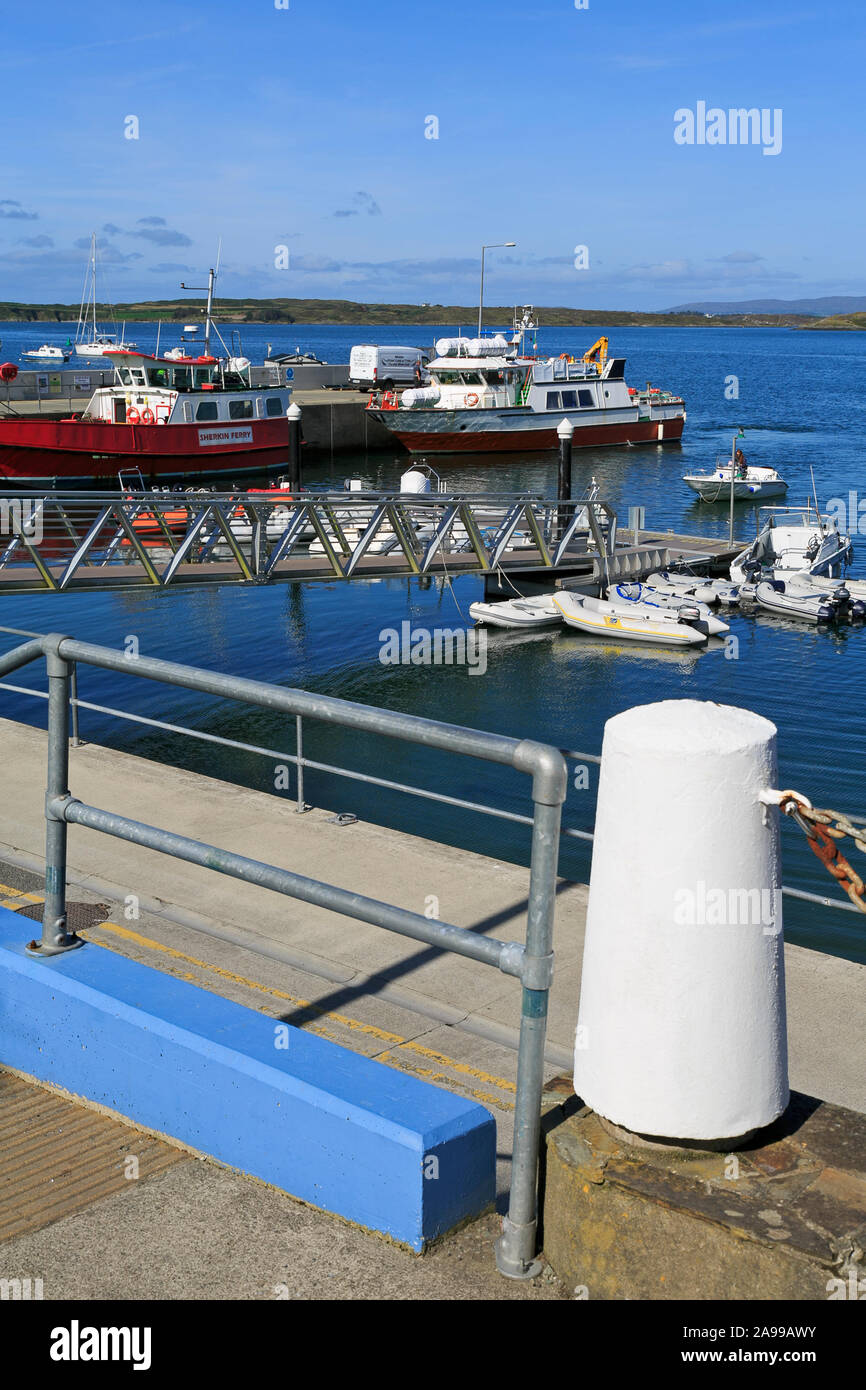 Cape Clear Ferry, Baltimore Village, County Cork, Ireland Stock Photo ...