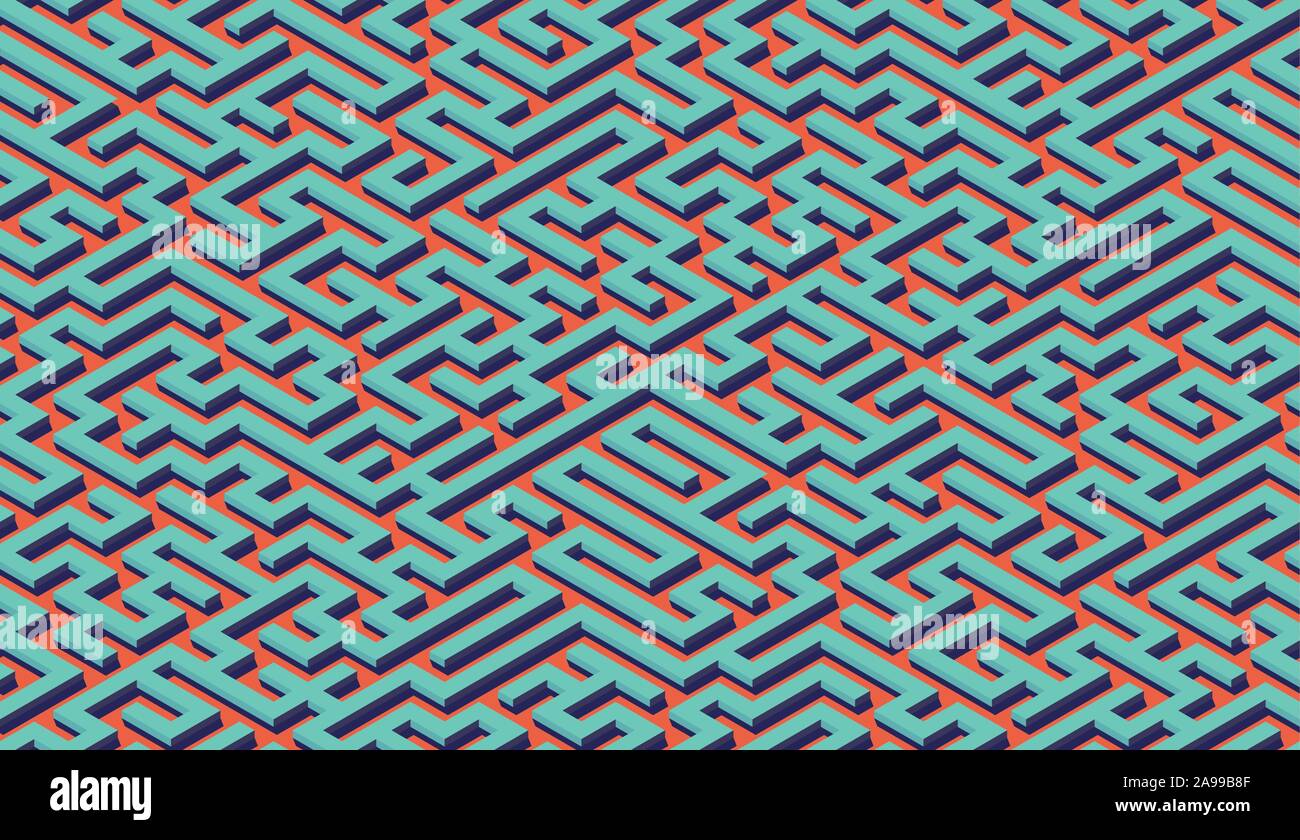 Maze pattern abstract background with labyrinth for poster or wallpaper ...