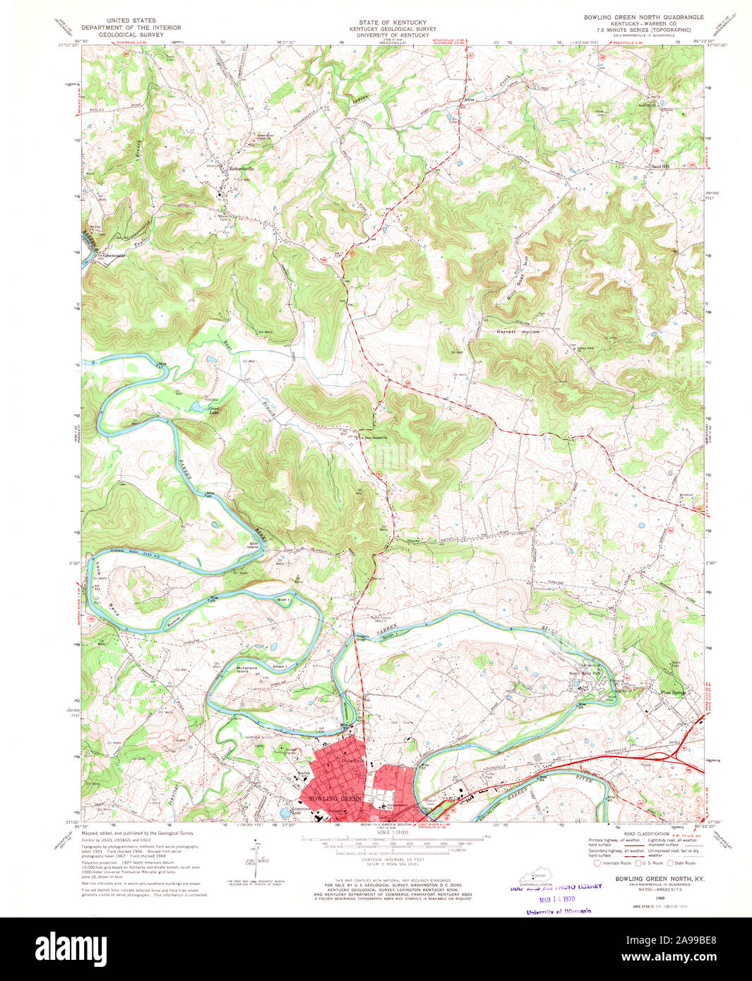 Bowling green map Cut Out Stock Images & Pictures - Alamy