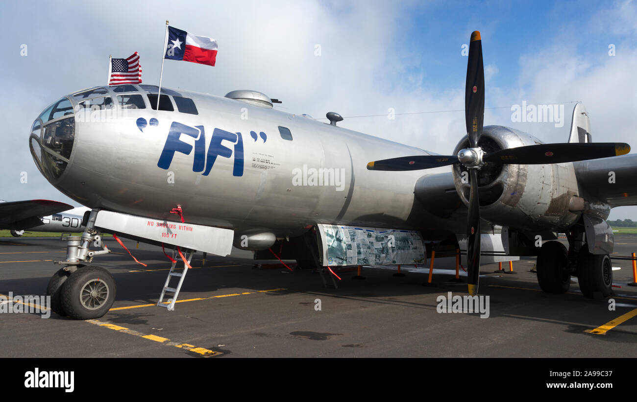 World War II era B-29 Superfortress 'Fifi' on display at the 2015 Heavy ...