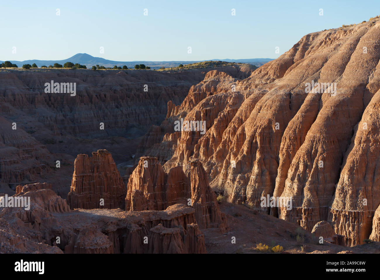Panoramic view Cathedral Gorge National Park, State Park Nevada, USA ...