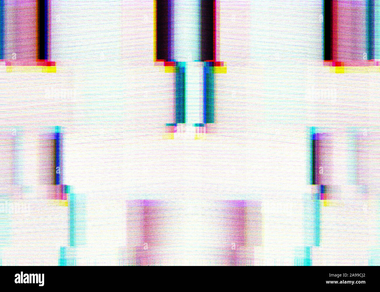 Glitch scanline texture on hi-res stock photography and images - Alamy