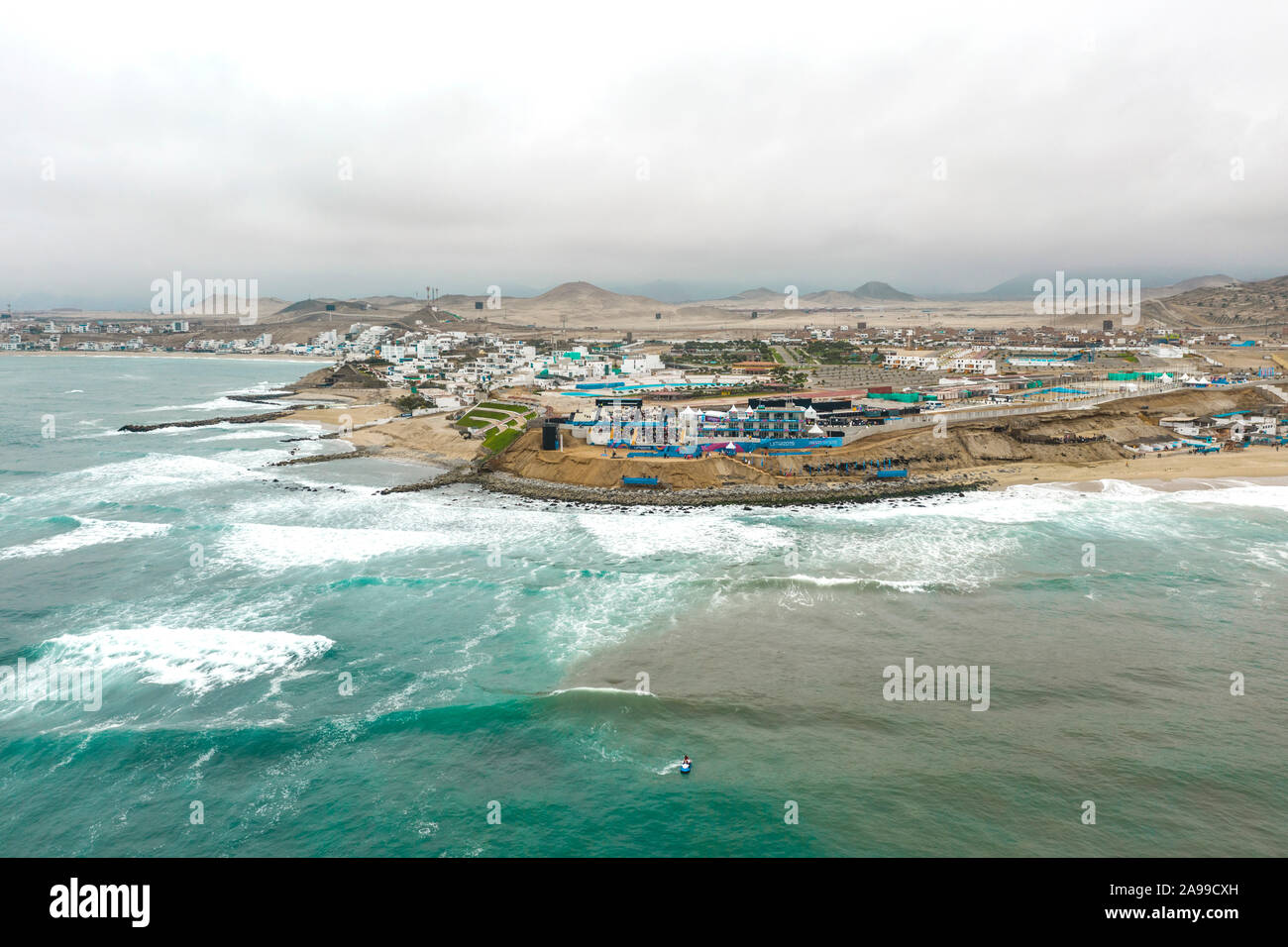 Punta Negra, Perú - July 29 2019, Lima Pan American Games 2019, Surf ...