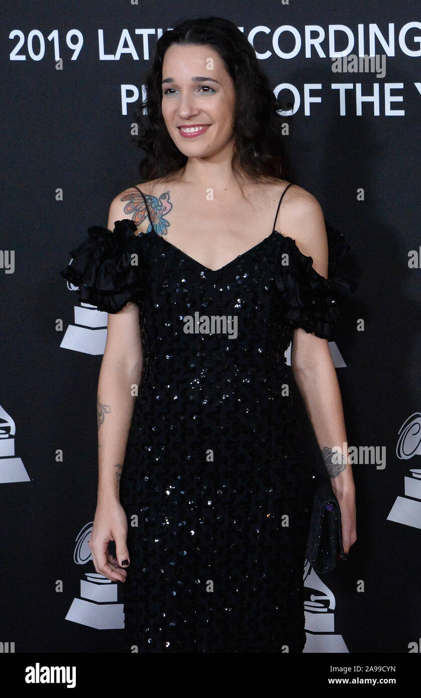 Las Vegas, United States. 13th Nov, 2019. Musician iLe arrives for the ...