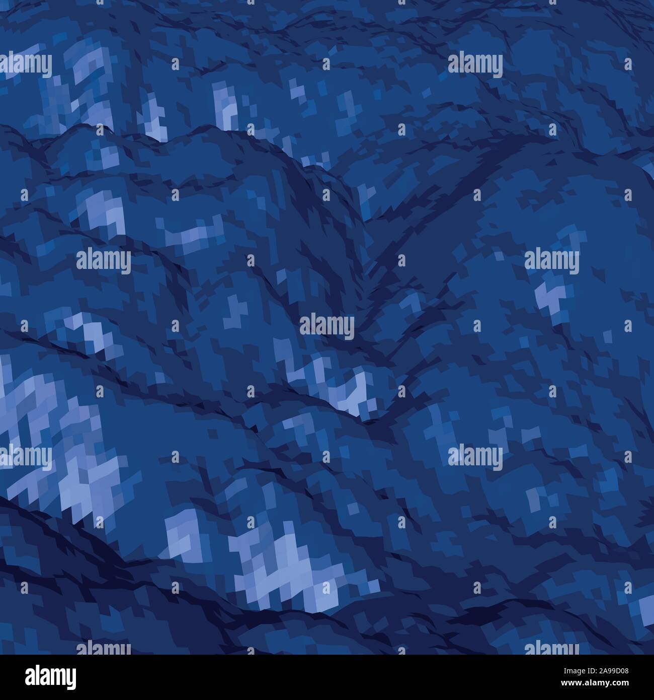 Abstract background with topographic landscape map and pixelated ...