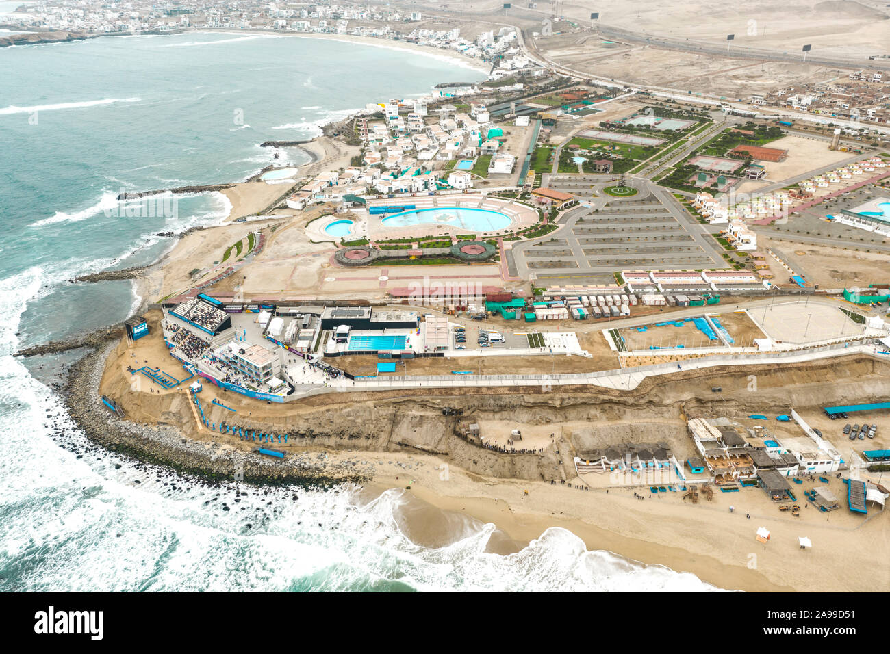 Punta Negra, Perú - July 29 2019, Lima Pan American Games 2019, Surf ...
