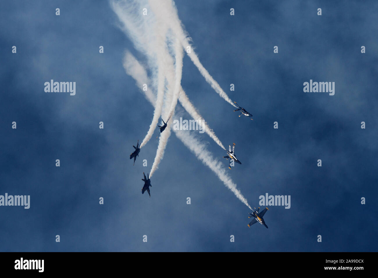 Blue angels perform synchronized hi-res stock photography and images ...