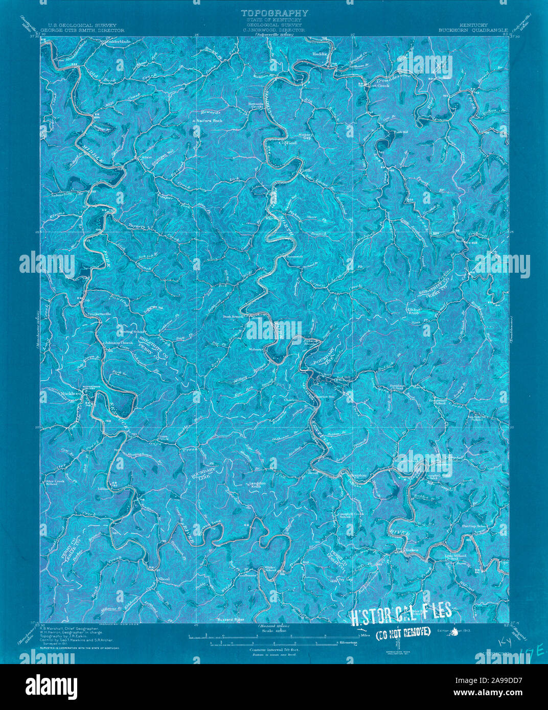 1913 kentucky map hi-res stock photography and images - Alamy