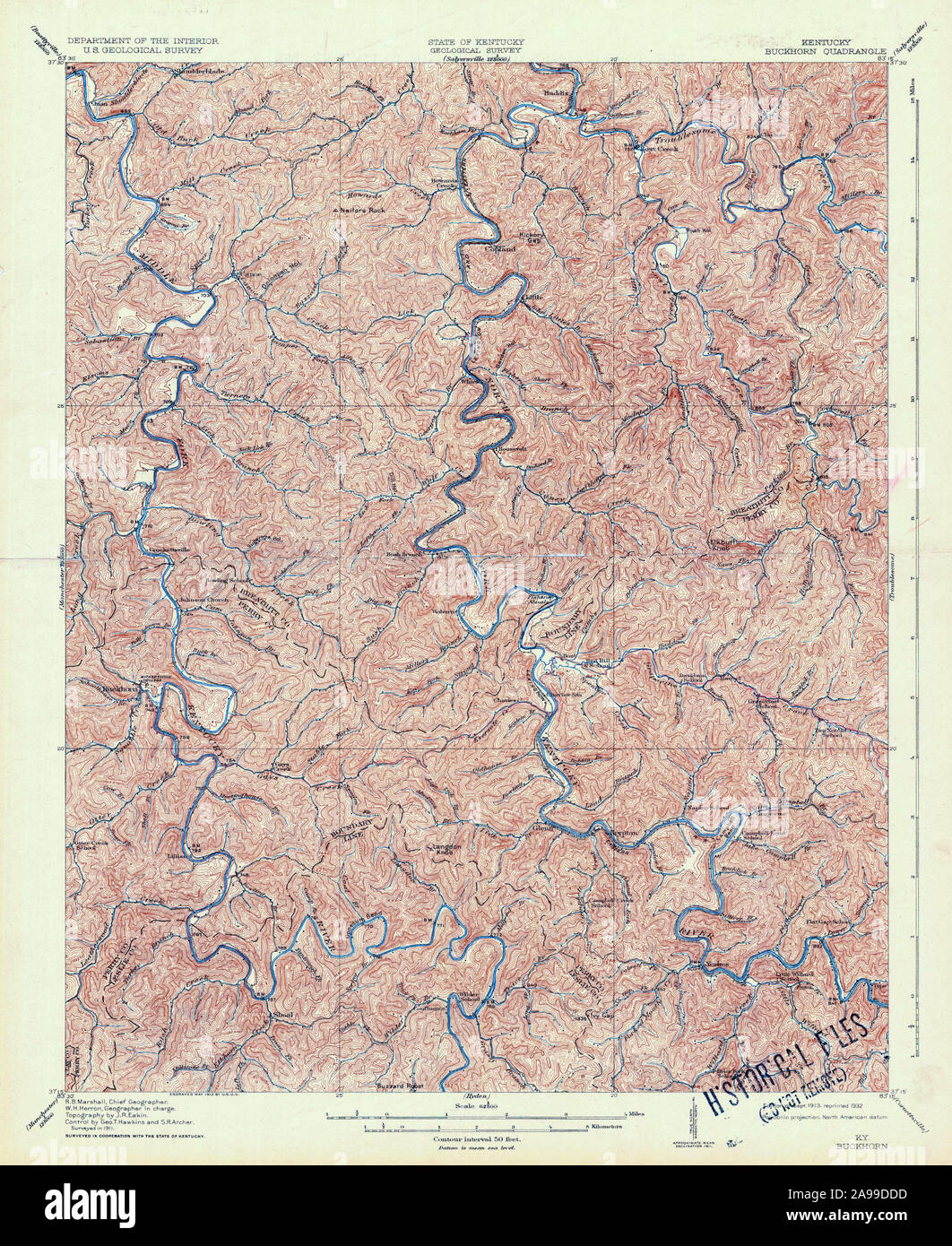 1913 kentucky map hi-res stock photography and images - Alamy