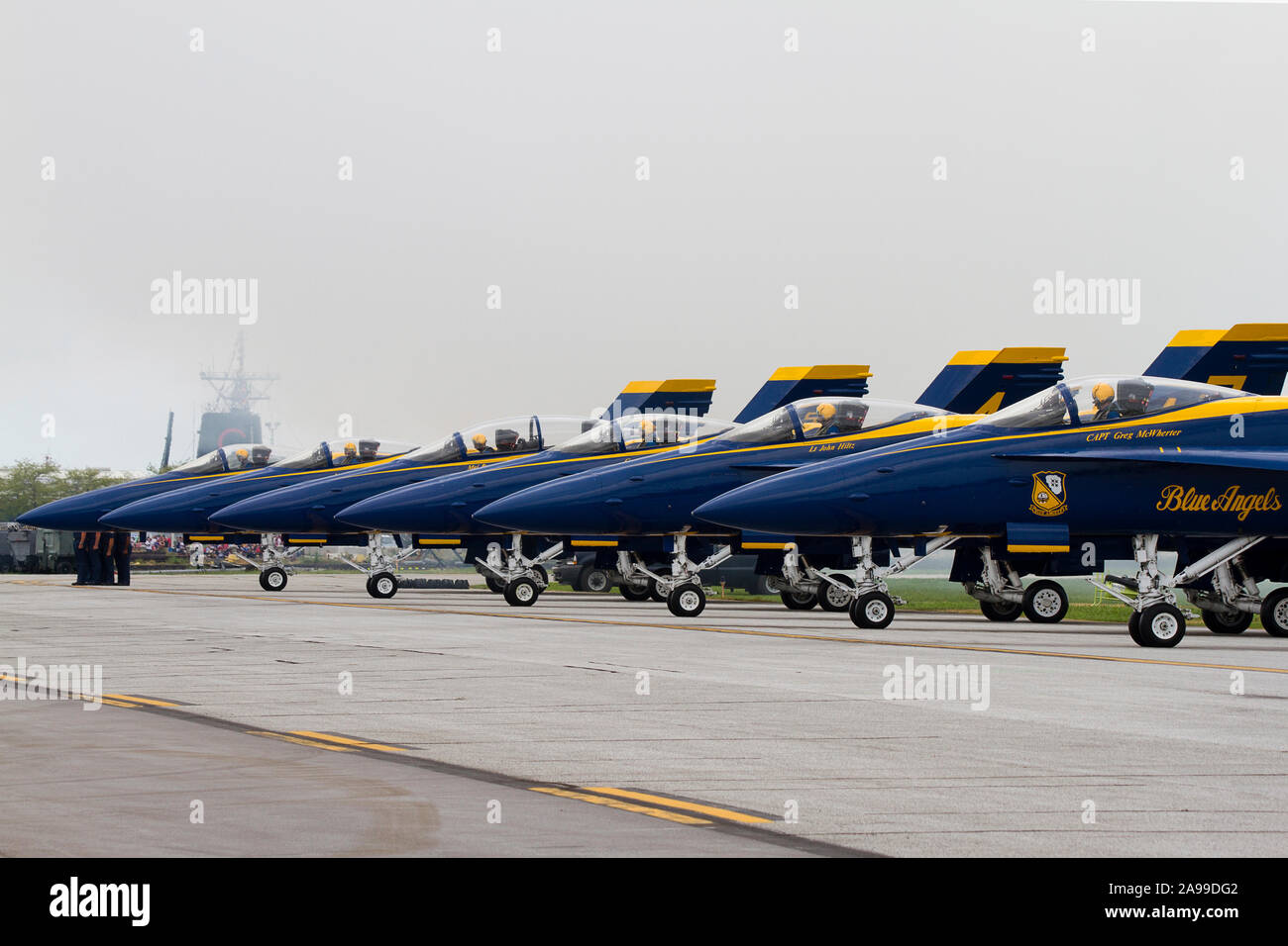 Blue angels perform synchronized hi-res stock photography and images ...