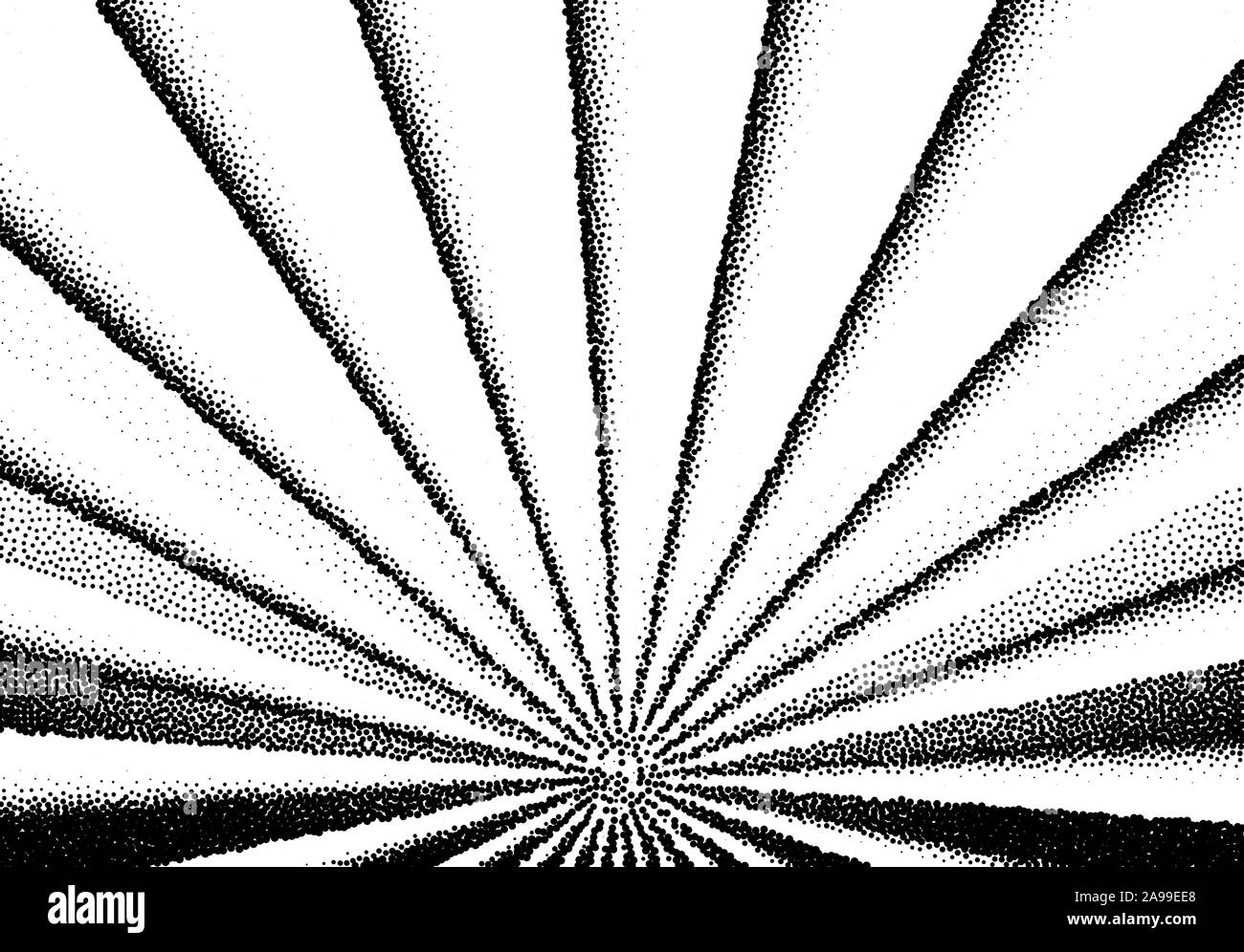 Abstract sun rays with dotwork retro or tattoo style Stock Vector Image ...