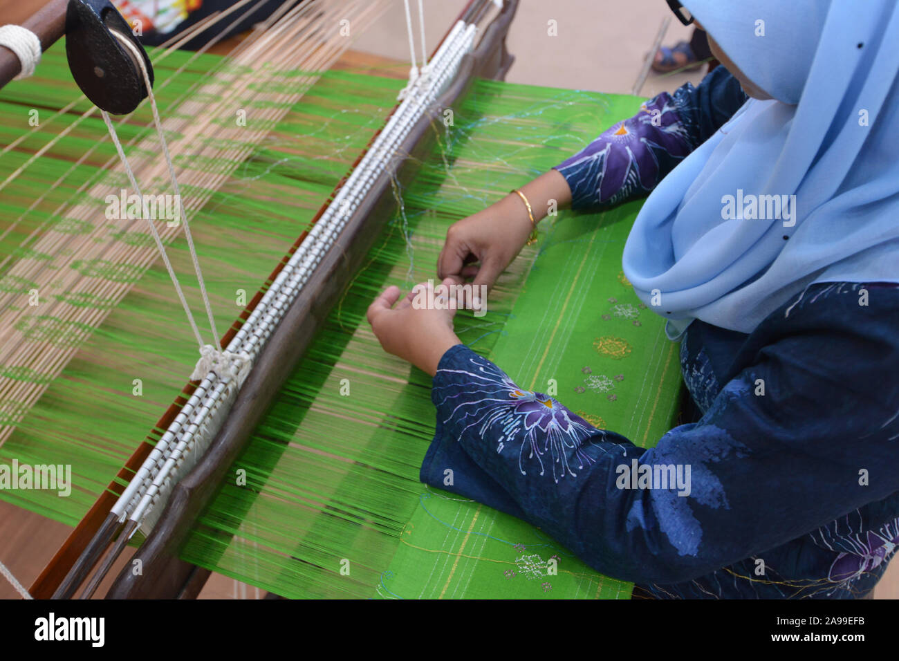 Songket weaving hi-res stock photography and images - Alamy
