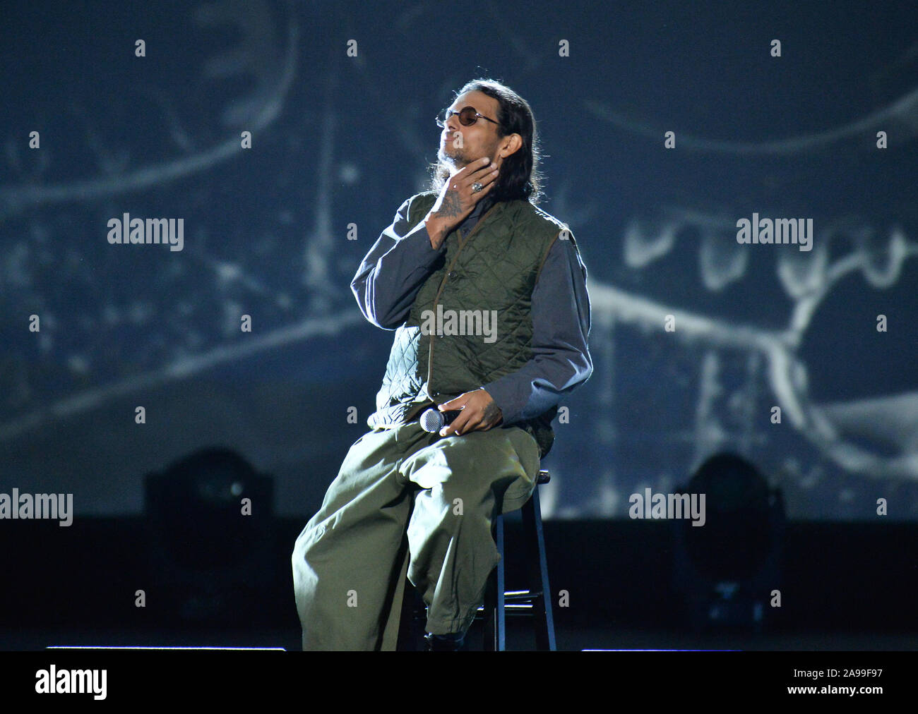 Las Vegas, United States. 13th Nov, 2019. Musician Draco Rosa performs ...