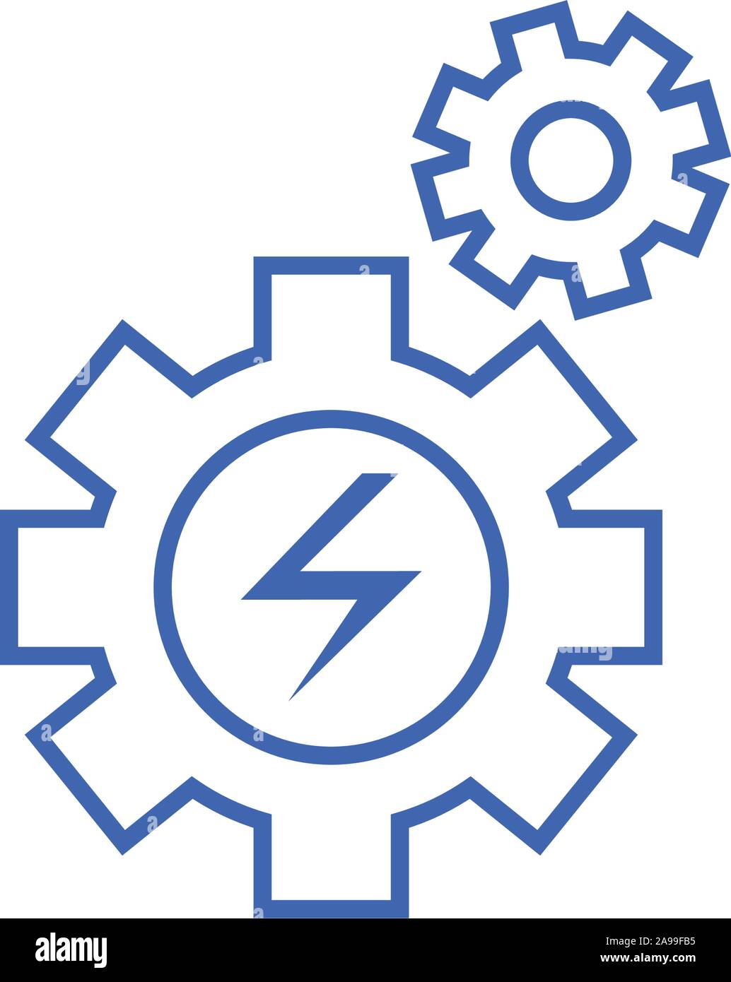 gear icon design, Energy renewable power supply and sustainable theme ...