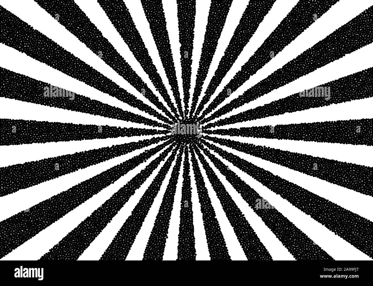 Dotwork sun rays card with stippled dots in vintage or grungy tattoo ...