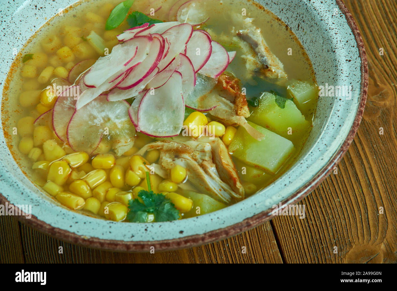 Pozole rojo, Authentic Traditional Mexican pozole Stock Photo - Alamy