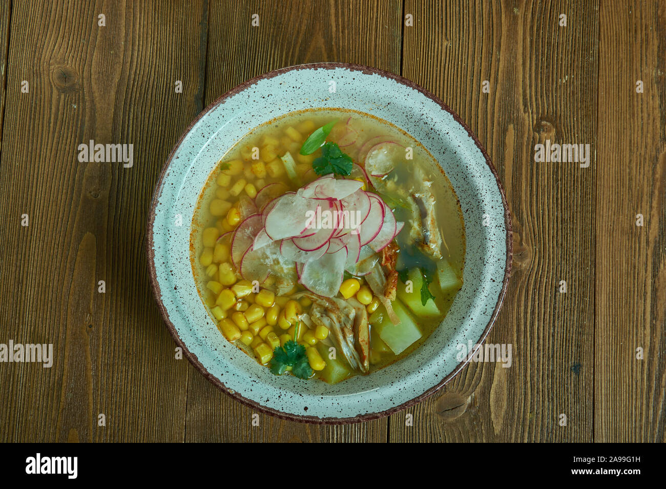 Pozole rojo, Authentic Traditional Mexican pozole Stock Photo - Alamy