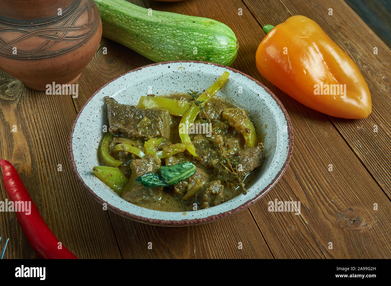 Caldillo Durangueno Traditional Beef Stew from Durango, Mexico Stock ...