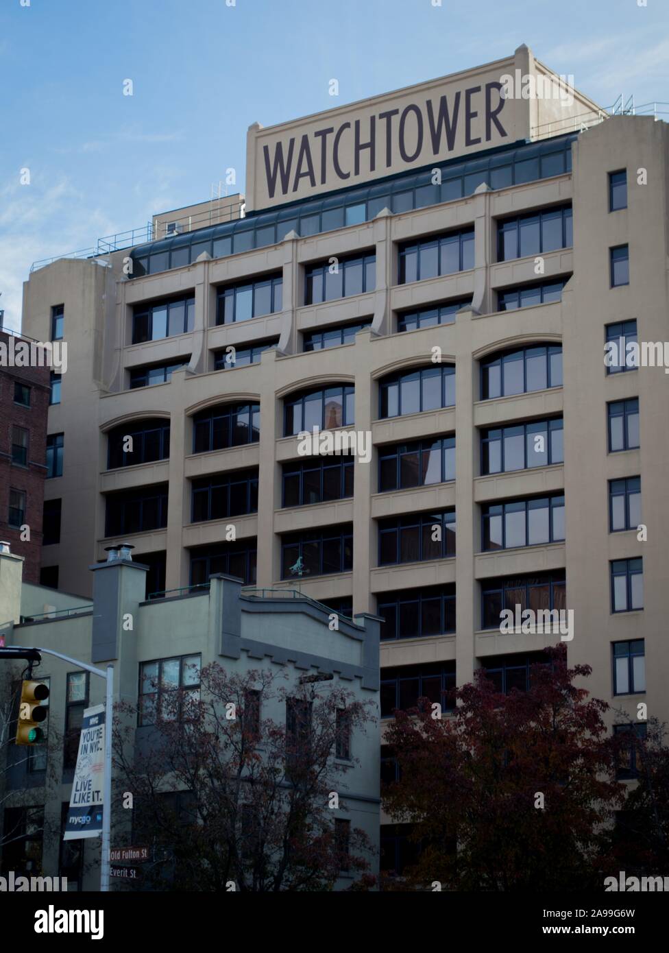 Iconic Watch Tower building in Brooklyn -Brooklyn heights New York USA ...