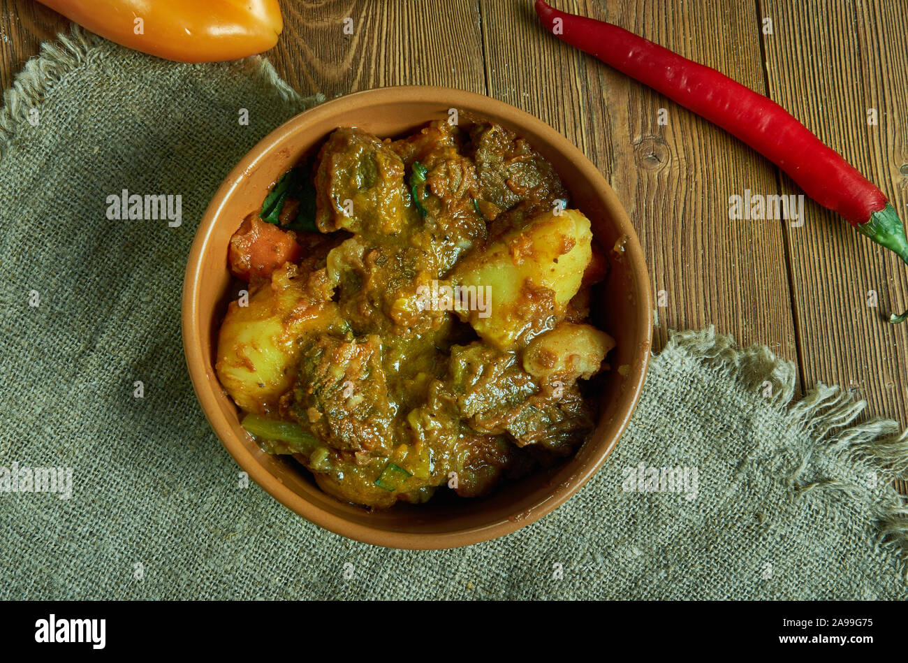 Asado de res y verduras, Mexican stew with fried beef and vegetables ...