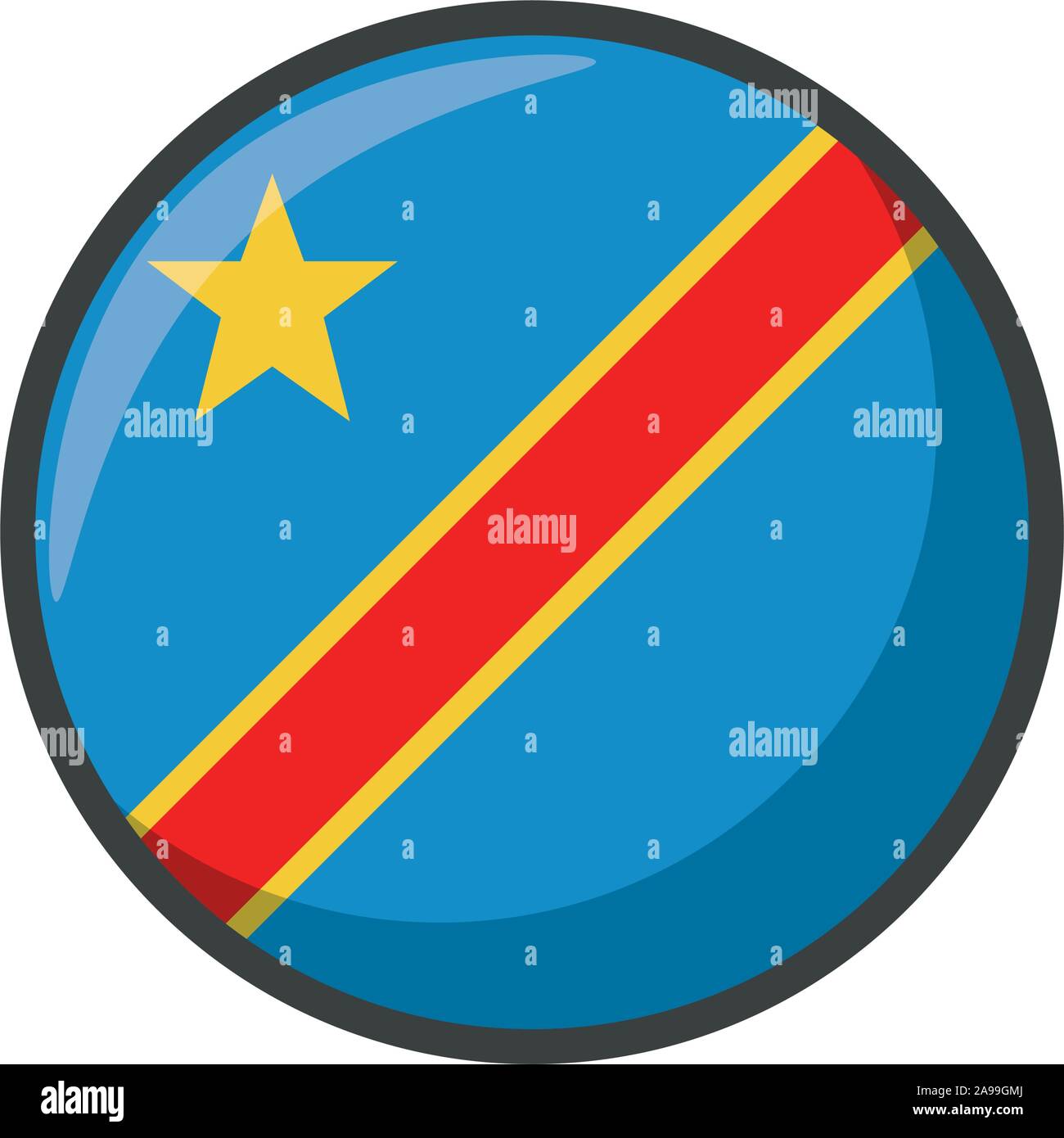 Democratic republic of congo flag design, country national state ...