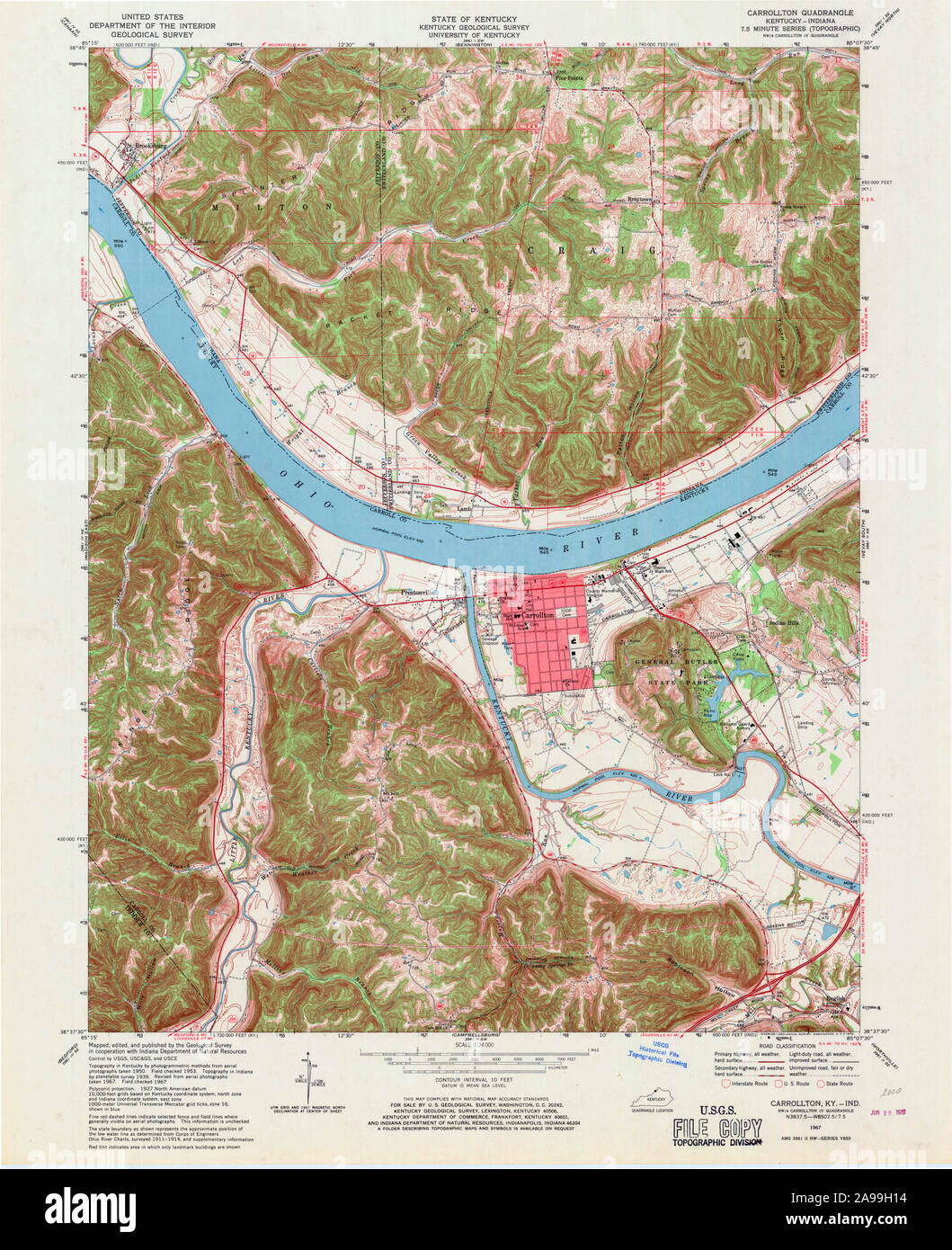Map of carrollton hi-res stock photography and images - Alamy
