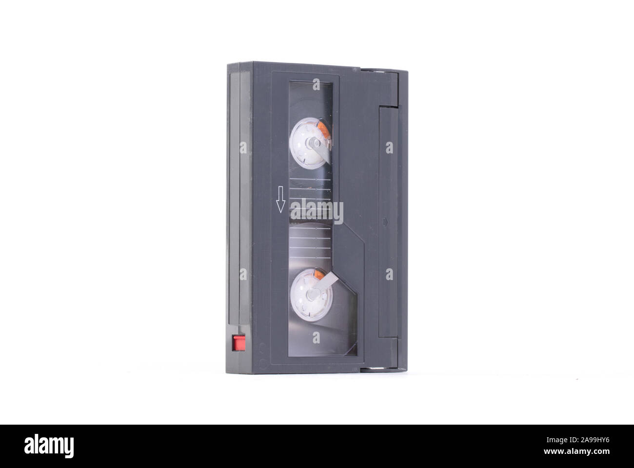 Old Video-8 cassette tape, isolated on white background Stock Photo - Alamy